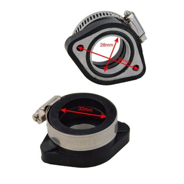 CARBURETTOR INTAKE ADAPTER Manifold Boot For Mikuni Keihin VM24 24mm ...