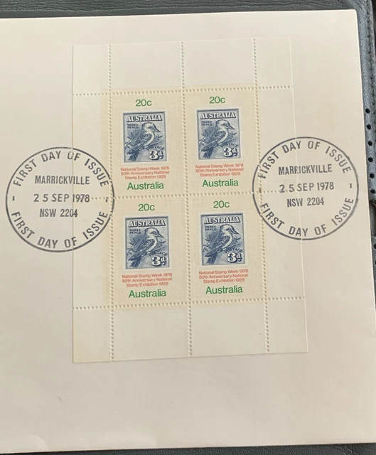 AUSTRALIAN FDC WCS Large 1978 National Stamp Week $4.99 - PicClick AU