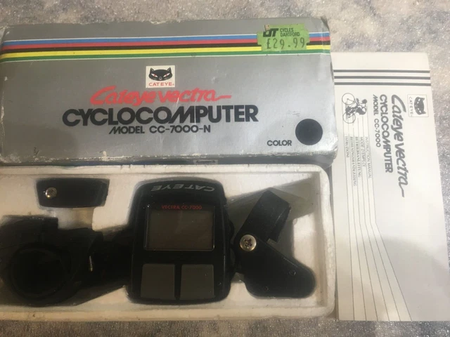 VINTAGE WIRED CATEYE Vectra Cyclo Computer CC-7000-N £40.00 - PicClick UK