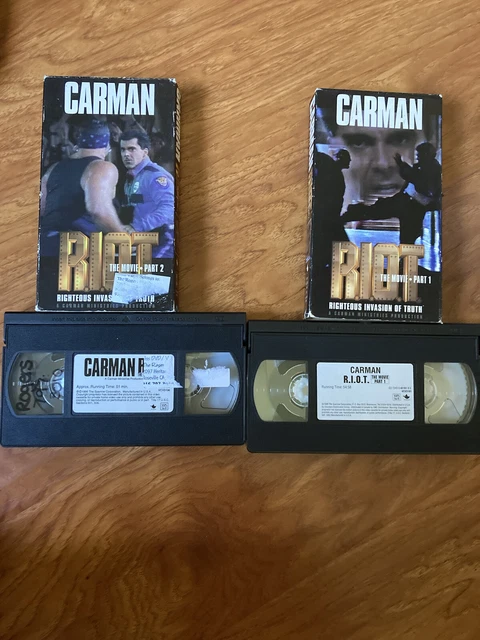 RARE CARMAN RIOT The Movie Parts 1 And 2 VHS $50.00 - PicClick