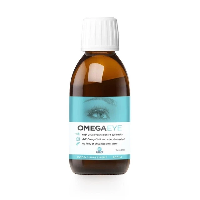 EYE SUPPLEMENTS PRN 200ml Omega Eye Omega 3 Liquid with Vitamin D3 ...