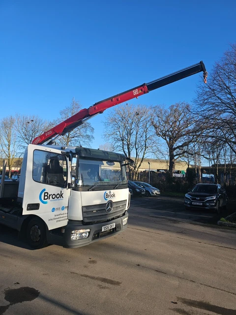 MERCEDES 7.5 TON sleeper, flatbed with Fassi F50, Hiab crane £19,500.00 ...