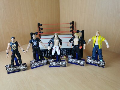 WWE SPRING LOADED The Cell Wrestling Ring And 5 Wrestling Figures £21. ...
