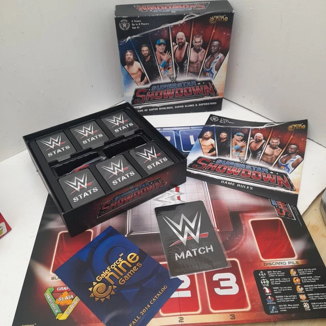 WWE SUPERSTAR SHOWDOWN Board Game 100% complete All Sealed Contents £15 ...
