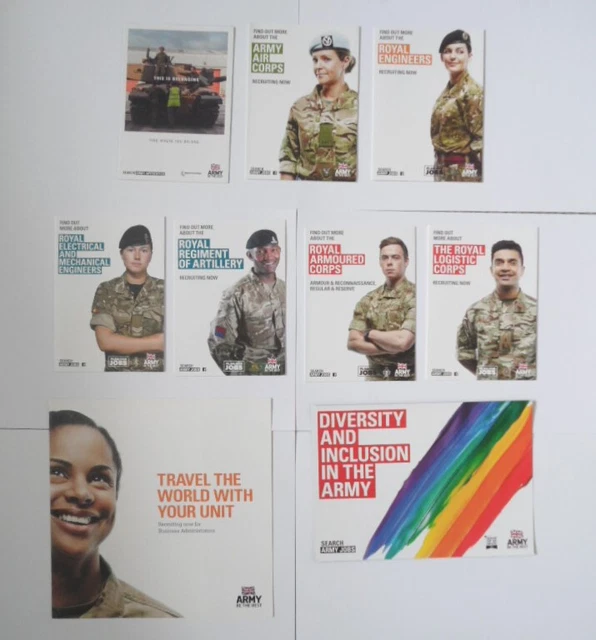 BRITISH ARMY CAREER Pocket-Sized Folded Guides Booklet Pamphlet ...