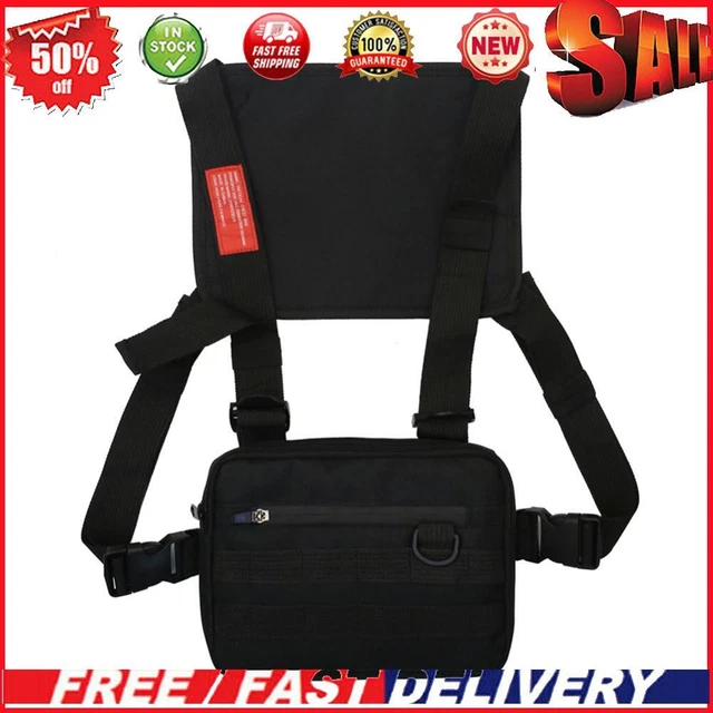 MULTI-FUNCTION VEST CHEST Shoulder Bags Men Women Oxford Cloth Fashion ...