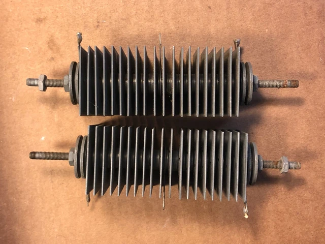2 MASSIVE VINTAGE GE Selenium Rectifiers marked 6RS22GD10BC1 Guaranteed ...