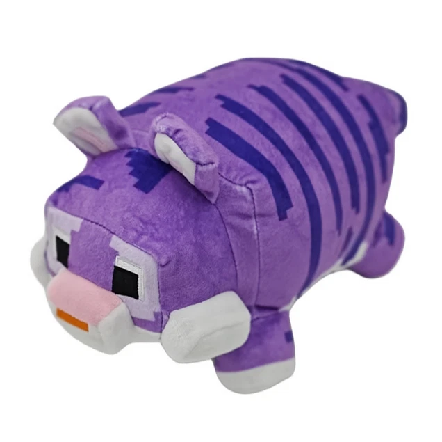 PURPLE SQUARE TIGER Minecraft Plush Stuffed Animal Doll Soft Plush Toys ...