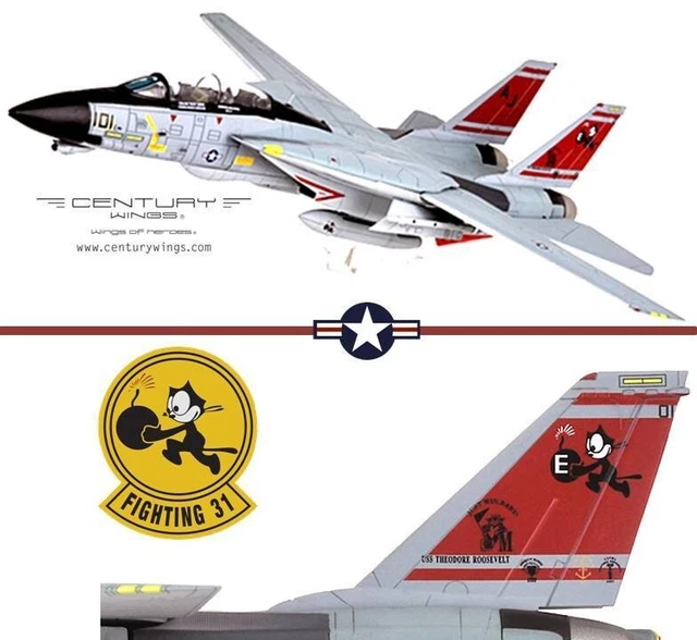 CENTURY WINGS 1/72 CW 001615 F-14D Tomcat USN VF-31 Tomcatters USS Th. Roosevelt EUR 282,11 ...