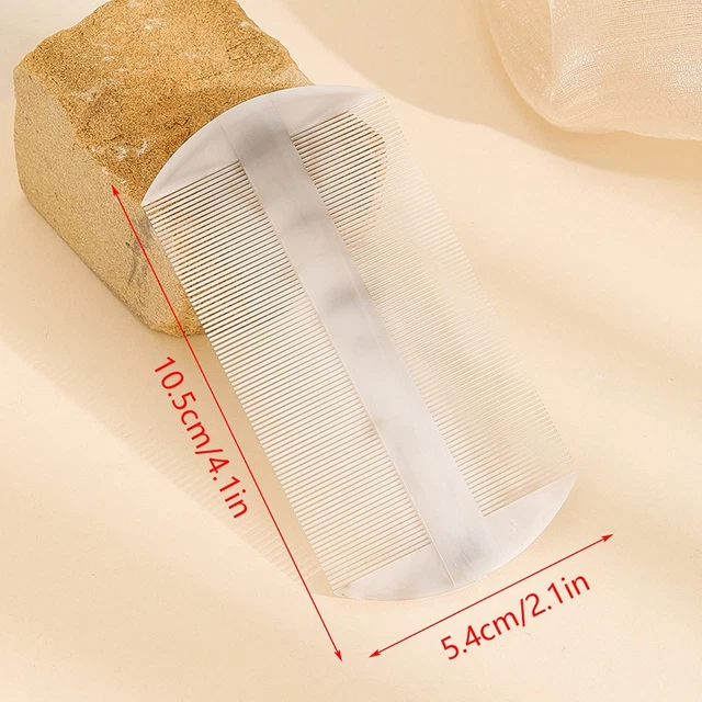 MARBLE HEAD LICE Egg Comb Plastic Flea Double Sided Beauty Salon Hair ...