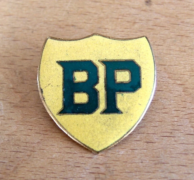BADGE BP BRITISH Petroleum 1950, gas station attendant enamel pin badge ...
