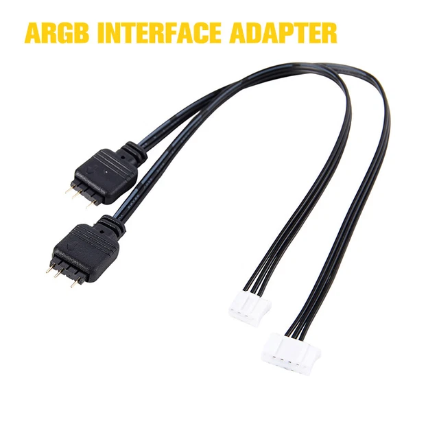 5V 3PIN ARGB Interface Adapter 4/6PIN Jack Adapter Cable for COOLMOON ...