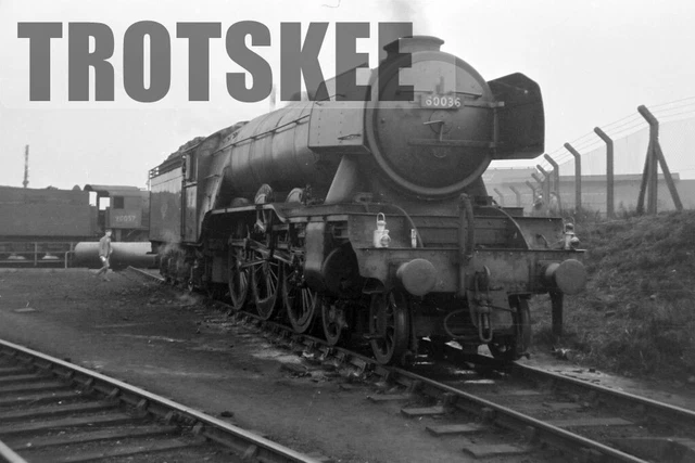 35MM NEGATIVE BR British Railways Steam Loco 60036 Class A3 c1966 Orig ...
