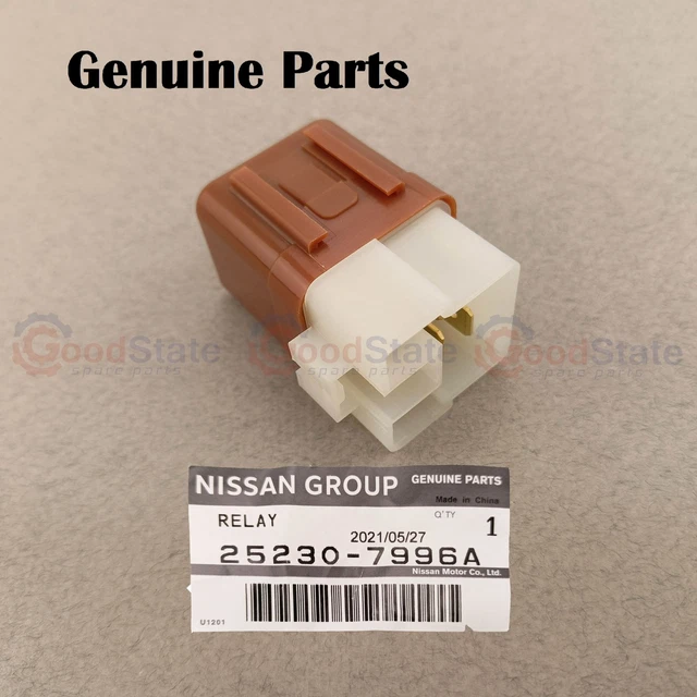 GENUINE NISSAN GT-R R35 Navara D22 D40M Multi Use 6 Pin Relay 12V Brown ...