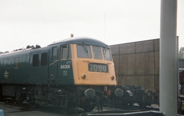 35MM NEGATIVE BR British Railway Electric Loco Class 84 84008 at Crewe ...