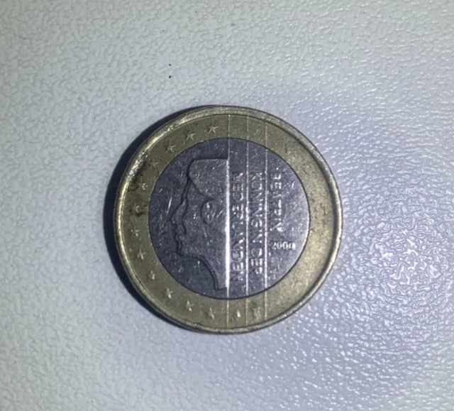 PIÈCE DE 1 euro 2000 BEATRIX KONINGIN DES PAYS-BAS rare, Pays-Bas EUR ...