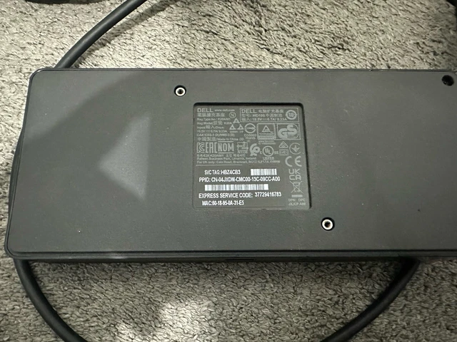 DELL WD19S DOCKING Station USB C Dock + Original 180w PSU + 2 x cables ...