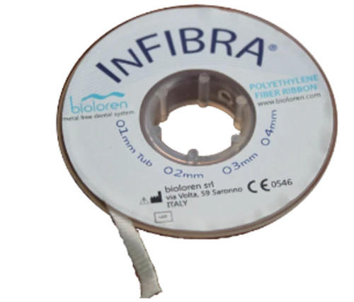 DENTAL GLASS FIBER Splint 3 mm impregnated Light Cure Bioloren InFibra ...