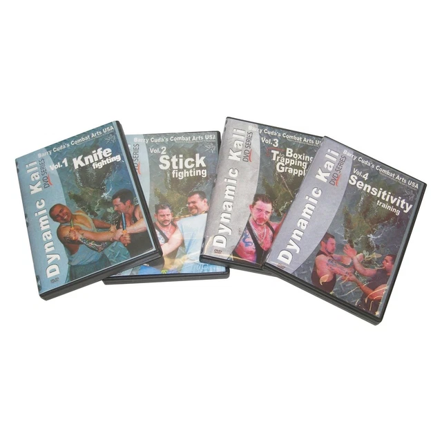 DYNAMIC KALI 4 DVD SET jeet kune do filipino escrima arnis knife stick ...
