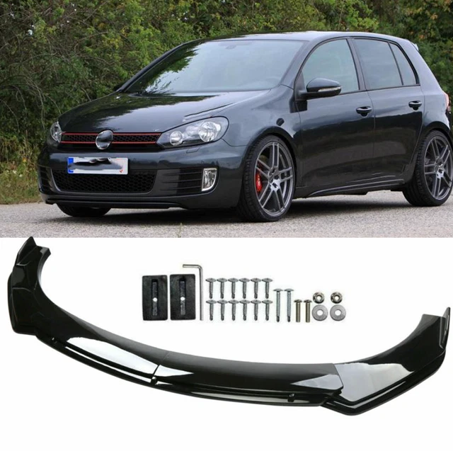 FÜR VW GOLF 6 GTI GTD Glanz Spoilerschwert Frontspoiler Lippe Cuplippe ...