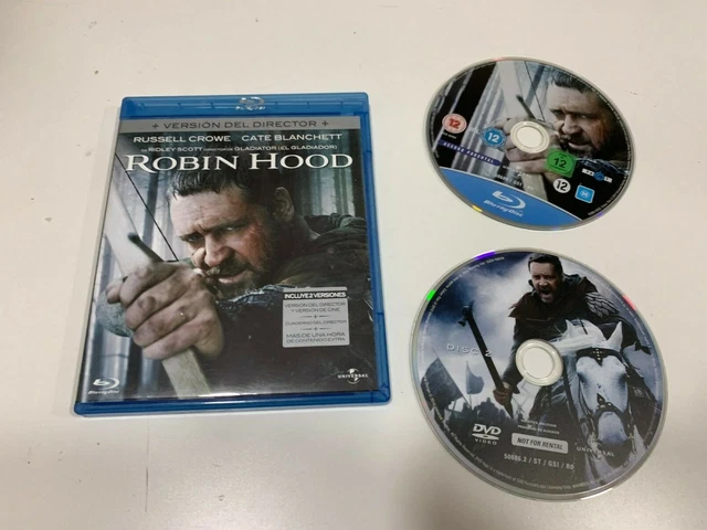 ROBIN HOOD BLU Ray Ridley Scott Russell Crowe Cate Blanchett EUR 12,15 ...