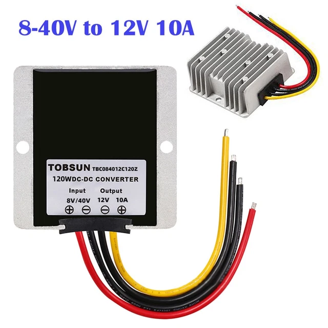 8-40V TO 12V 10A DC Voltage Stabilizer Car Power Supply Regulator ...