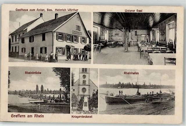 52053127 - 7587 Greffern Gasthaus zum Anker Besitzer Heinr. Woerther ...
