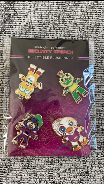 NEW FIVE NIGHTS at Freddy’s FNAF Security Breach Collectible Plush Pin ...
