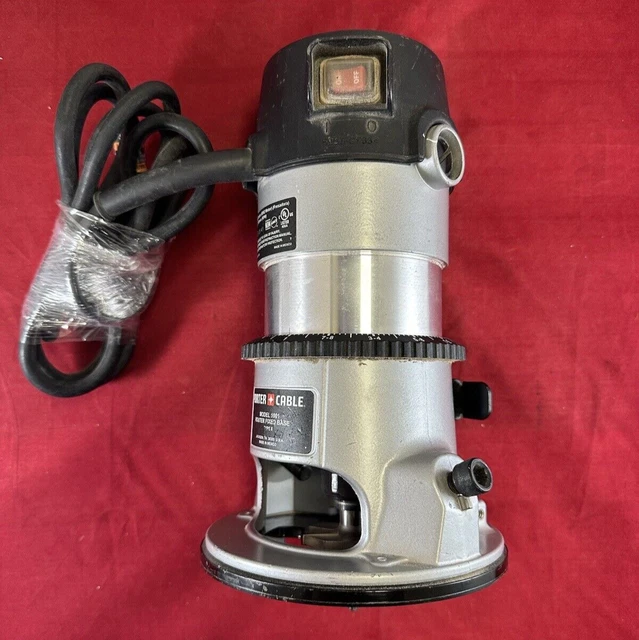 PORTER CABLE 690LR Heavy Duty Router w/ Model 1001 Fixed Base Type 8 ...