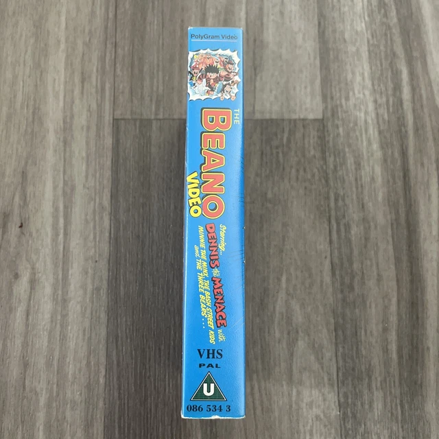 THE BEANO VIDEO VHS 086 5343 (1993) Dennis, Minnie, Bash St Kids Fully ...
