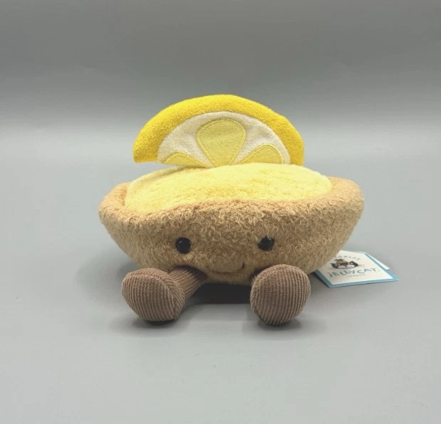 NEW JELLYCAT COLLETTE Lemon Tart Plush - Authentic Soft Stuffed Dessert ...