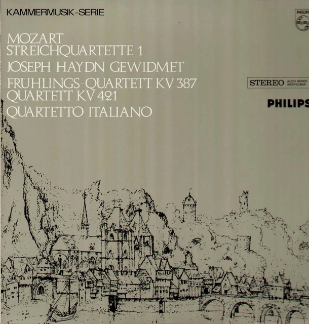 MOZART - STRING Quartets KV 387, 421, Quartetto Italiano - ED 1 LP EUR 19,80 - PicClick FR