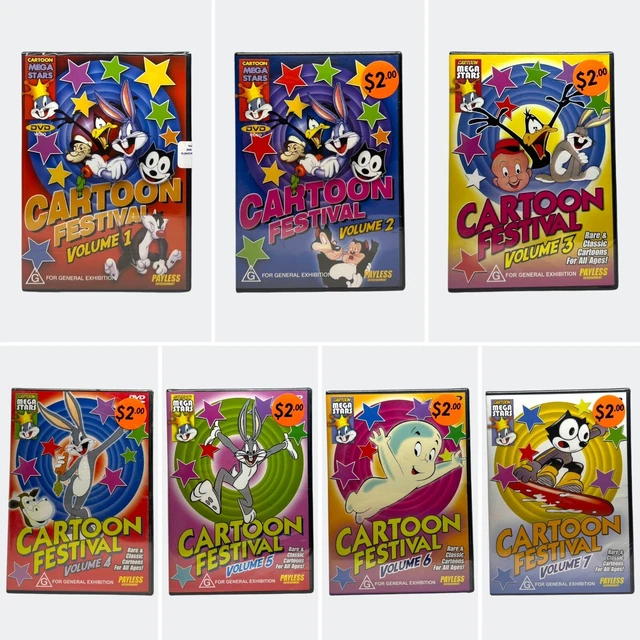 CARTOON FESTIVAL VOL 1–7 DVD Set (Region 4 PAL) - w Controversial ...