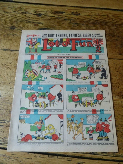LOT-O`-FUN COMIC Vol. XVIII No 453 November 14th 1914 (RS) £0.99 ...