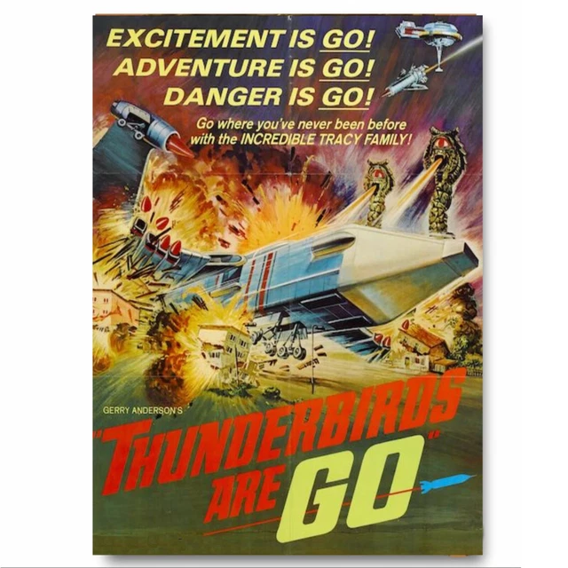 THUNDERBIRDS ARE GO (1966) Movie Artwork Gerry Anderson Printed on ...