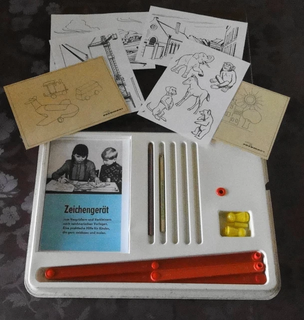 DDR ZEICHENGERÄT FÜR Kinder zum Vergrößern und Verkleinern nach Vorlagen EUR 16,49 - PicClick DE