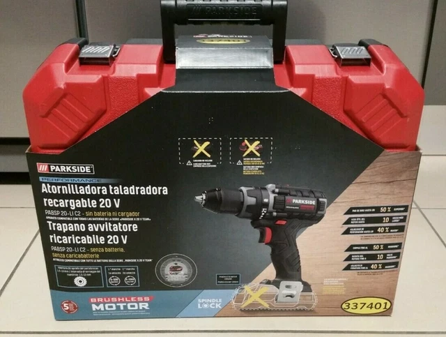 TRAPANO AVVITATORE &GHIERA grigia" serie X20v PARKSIDE PERFORMANCE ...