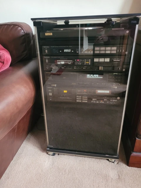 TECHNICS HI-FI STACK System In Technics Cabinet £100.00 - PicClick UK