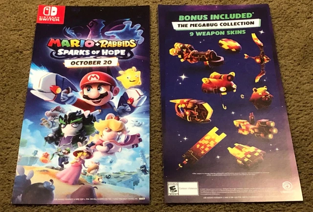 MARIO + RABBIDS Sparks of Hope Nintendo Poster Video Game Store Signage ...