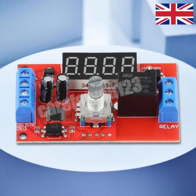 LED DIGITAL TIMMING Relay Board DC24V Timer Delay Trigger Switch Module ...