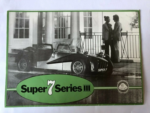 CATERHAM SUPER SEVEN 7 Series 1970s Brochure 1977 Price List £29.95 ...