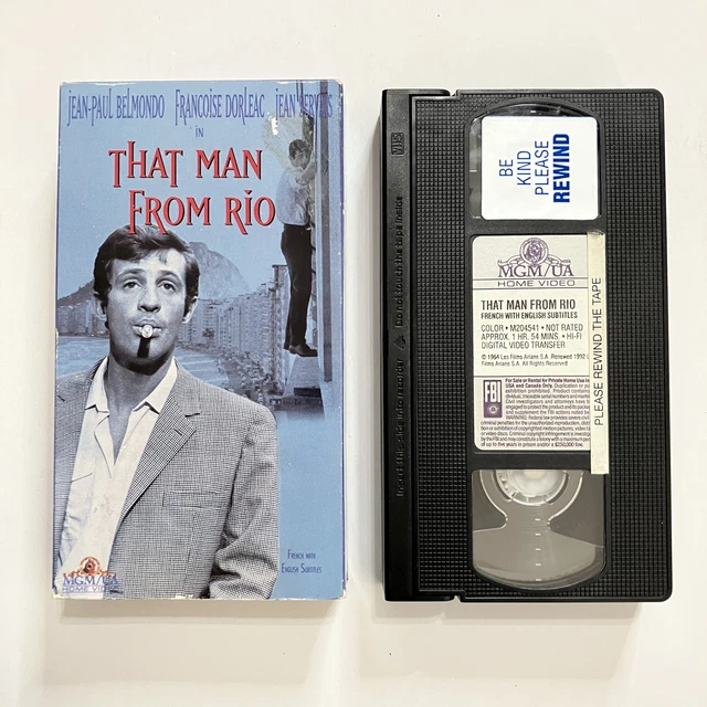 THAT MAN FROM Rio VHS Jean-Paul Belmondo French English Subtitles £8.79 ...