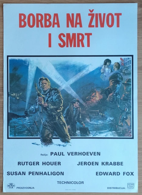 SOLDIER OF ORANGE ORIGINAL Yugoslavian '77 POSTER Paul Verhoeven Rutger ...