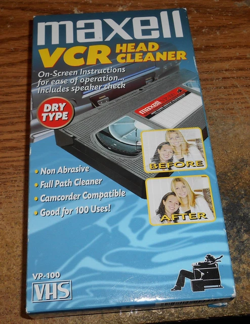 MAXELL VP-100 VCR Head Cleaner Vhs/Nice/Tough! £7.42 - PicClick UK