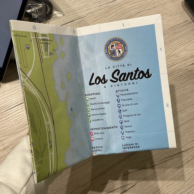 MAPPA POSTER GRAND Theft Auto V Gta 5 Ps4 Ps3 Ps5 Xbox Sony Originale Los Santos EUR 9,99 ...