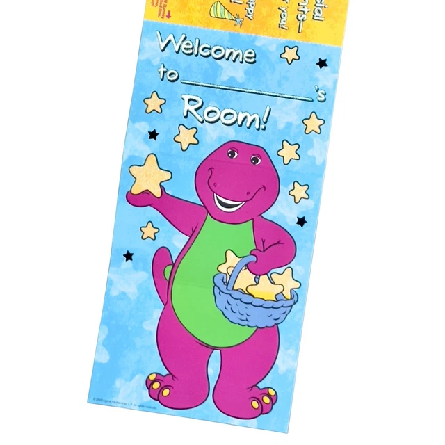 VINTAGE BARNEY BIRTHDAY Card & Poster FOR KID — AGC 2002 Lyons ...