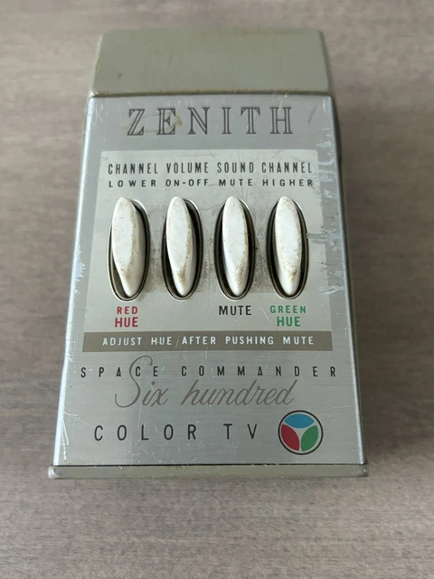 VINTAGE ZENITH SPACE Commander Six Hundred 600 Color TV Remote $35.00 ...