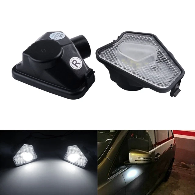 FOR MERCEDES W204 W212 W246 W221 W176 LED Side Mirror Under Puddle ...