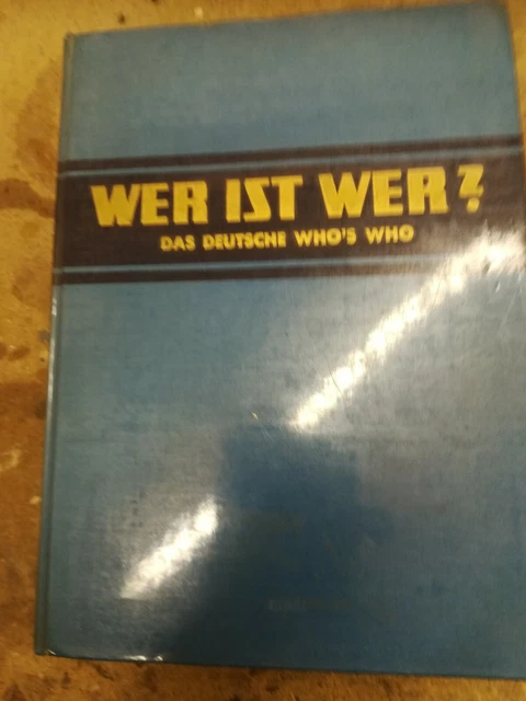 WER IST WER Das Deutsche WHO`S WHO,Ausgabe 1969/70 EUR 18,00 - PicClick DE
