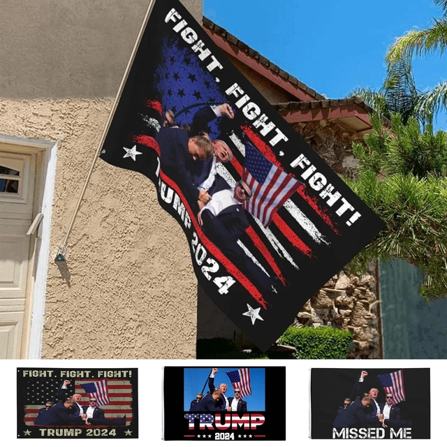 TRUMP 2024 PRESIDENT Flag 3x5 Feet Rally Shooting Trump Flag EUR 17,28 ...